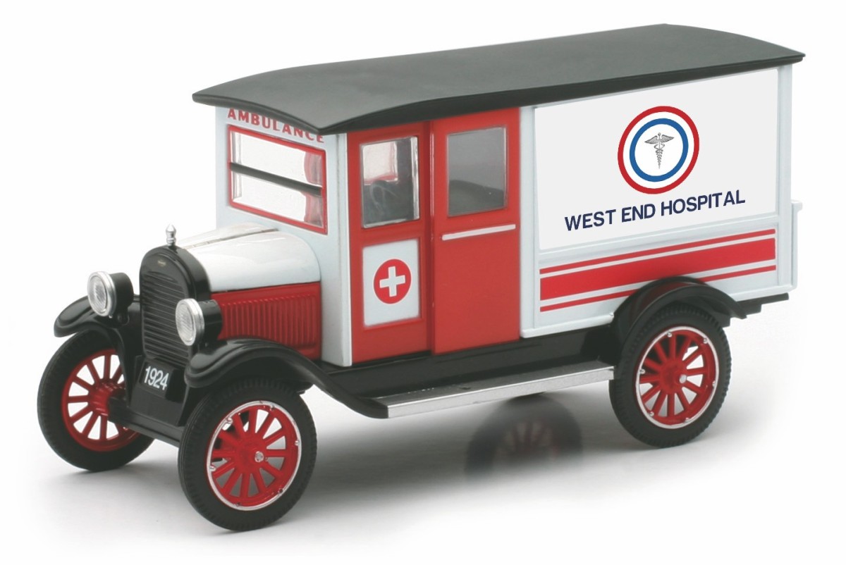 1/32 1924 Chevrolet® Series H Ambulance with Full Color Decals (Both ...