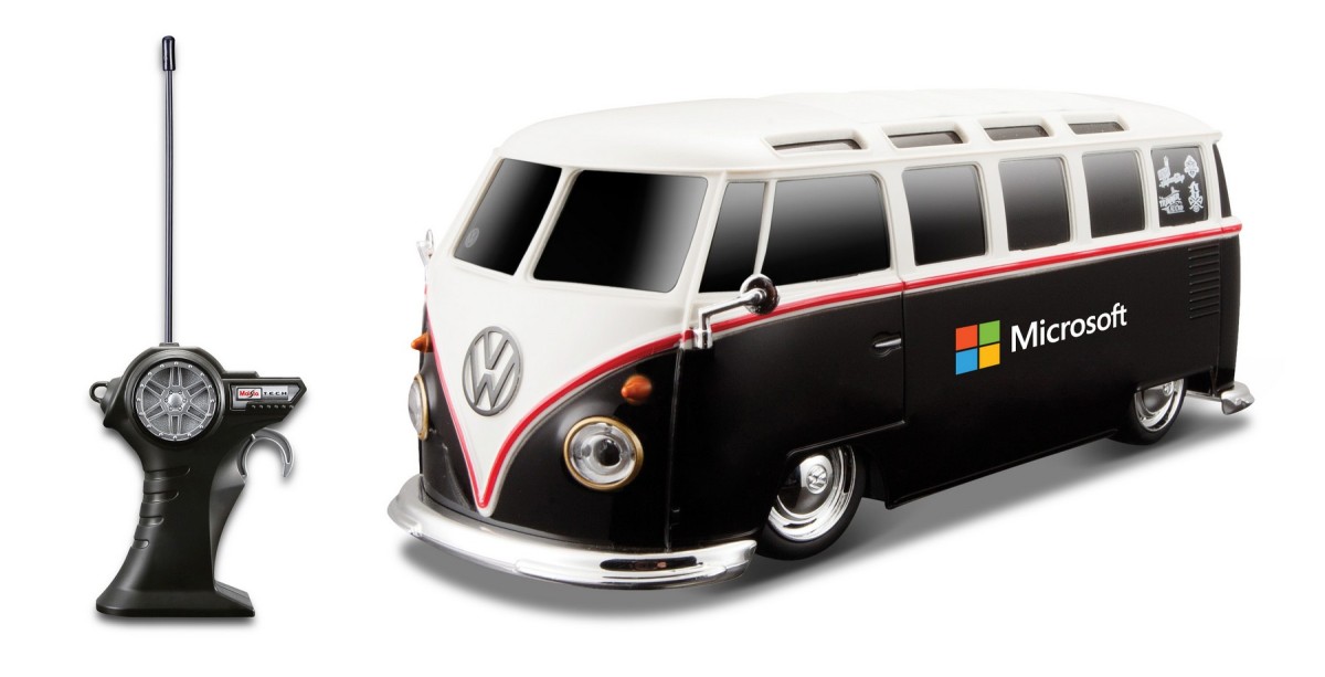 1/24 Scale 7" Remote Control Volkswagen® Samba Van Full Color Logo on ...